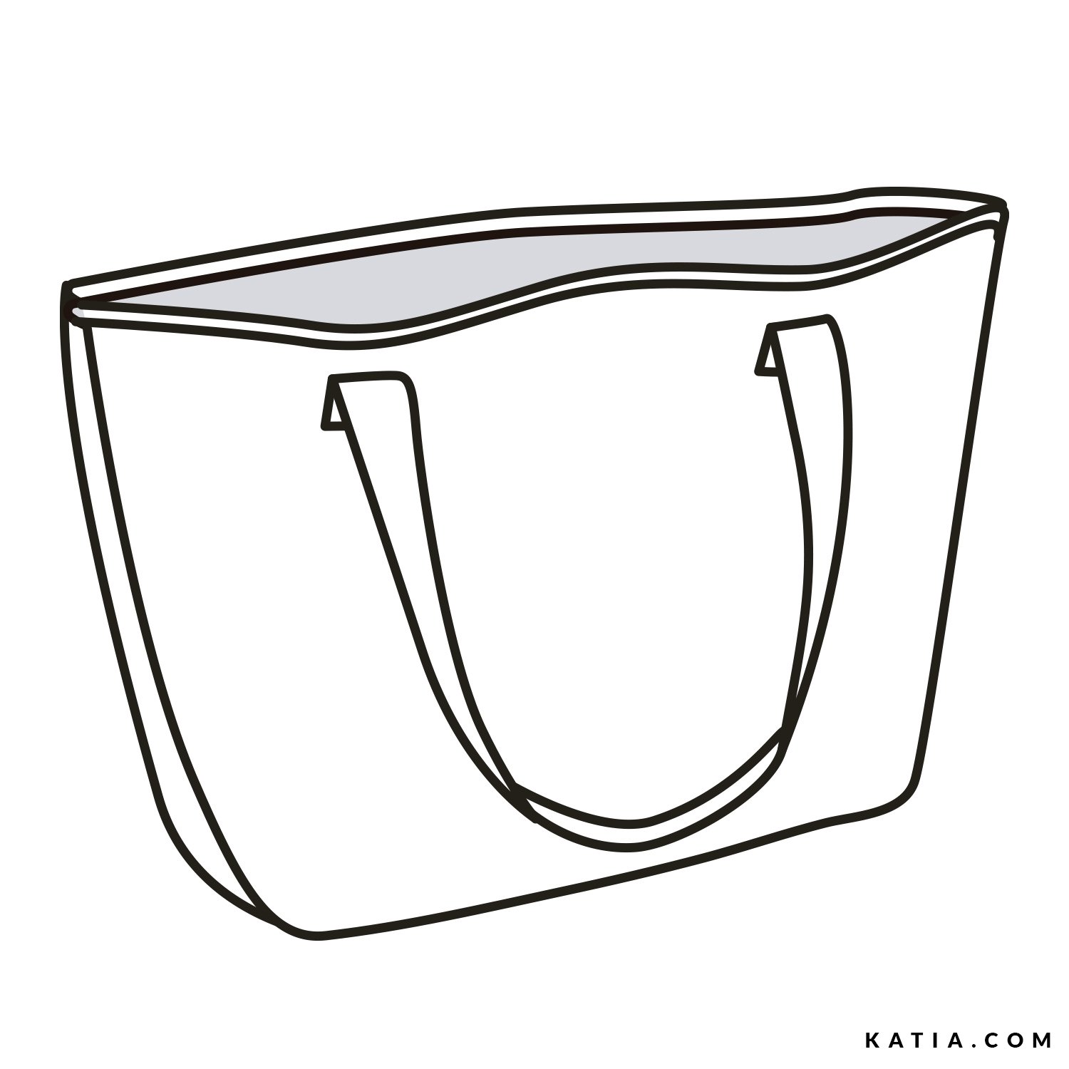 Patron de couture de sac cabas Kanpik | Katia.com