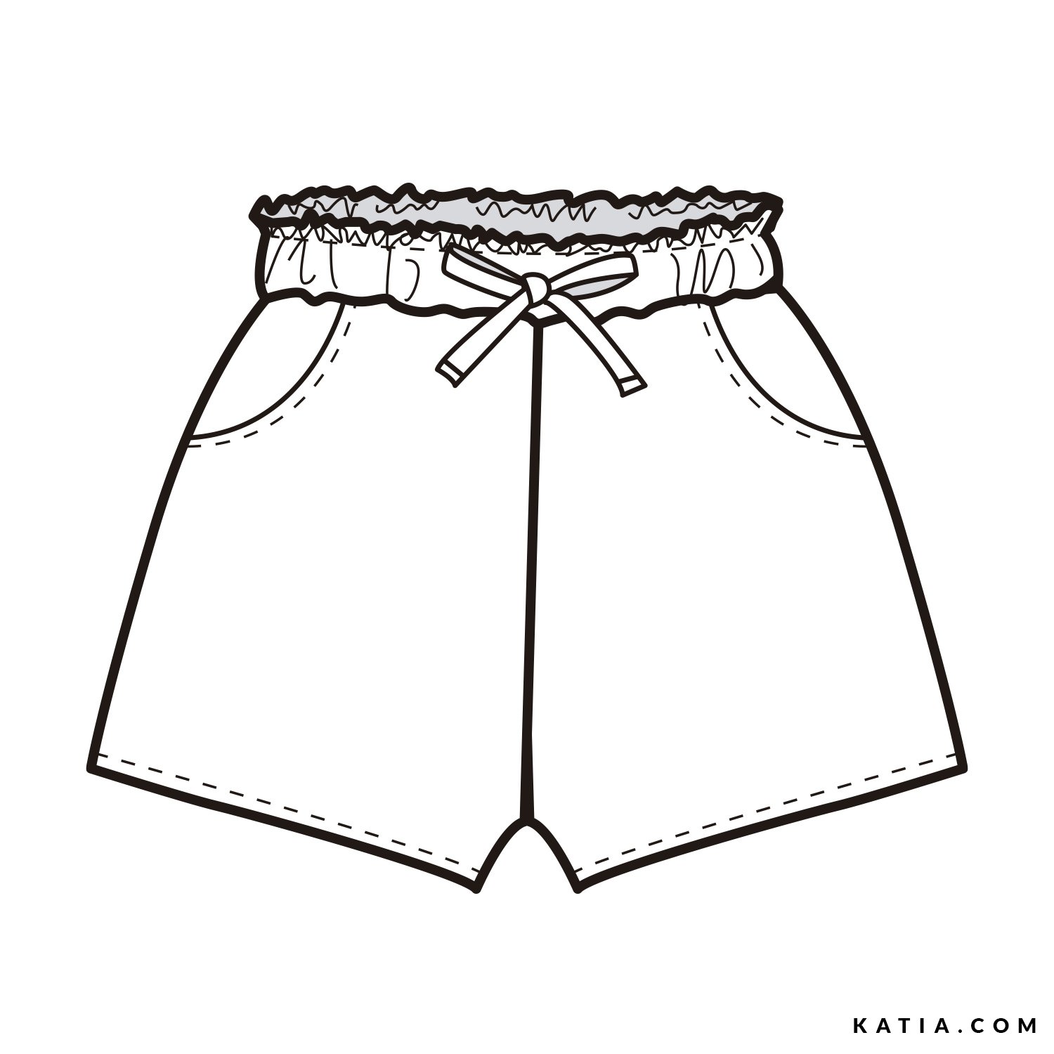 Patron de couture short pour enfant Payku | Katia.com