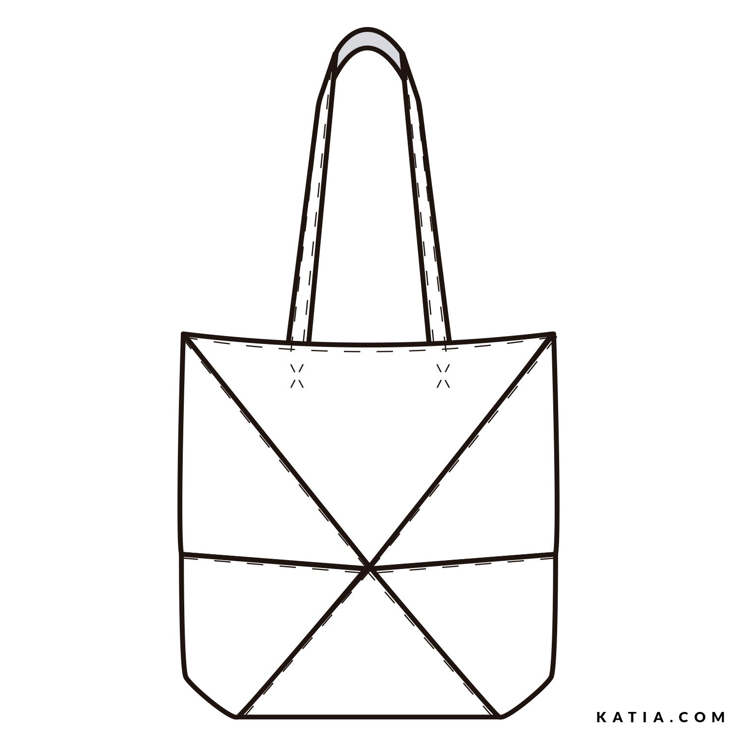 Patron de couture tote bag Chawpi | Katia.com