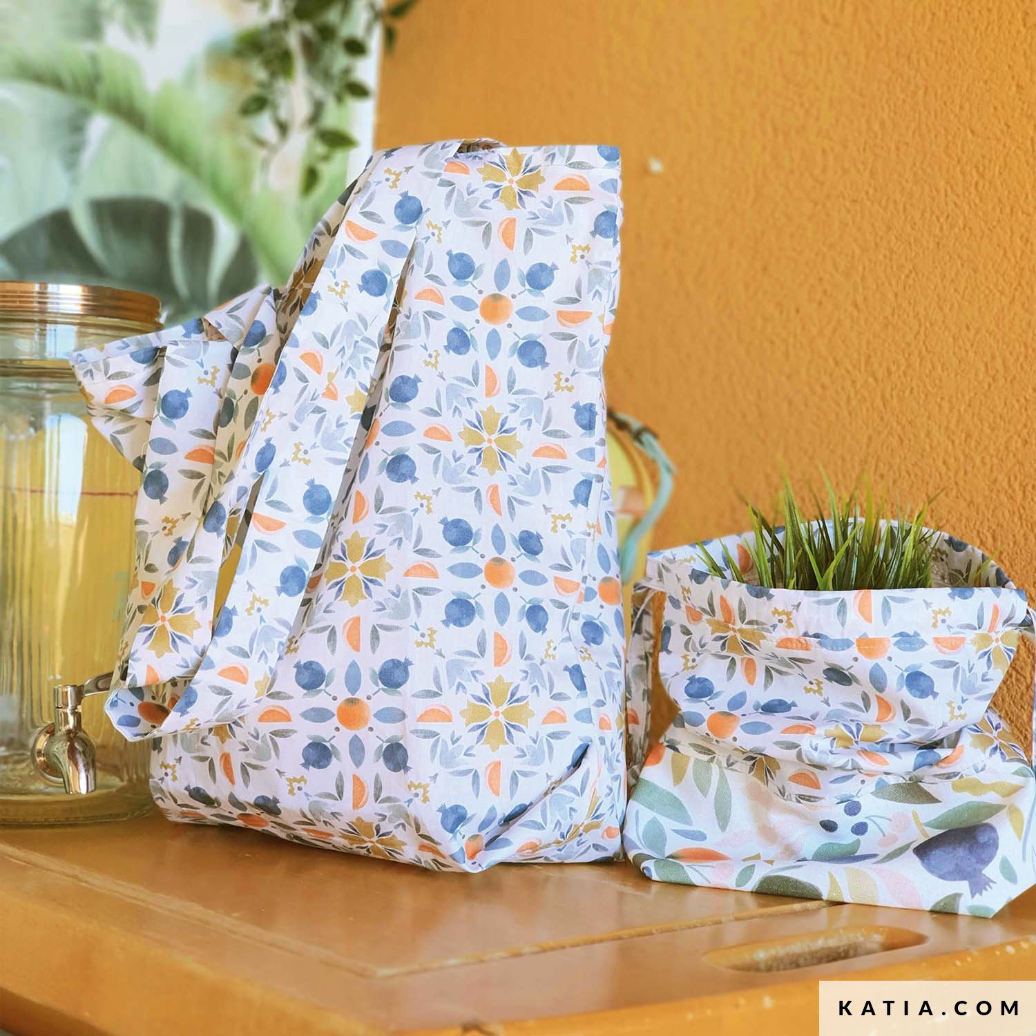 Bedrukte popeline stof Tuscan Mosaic - Lente / Zomer | Katia.com