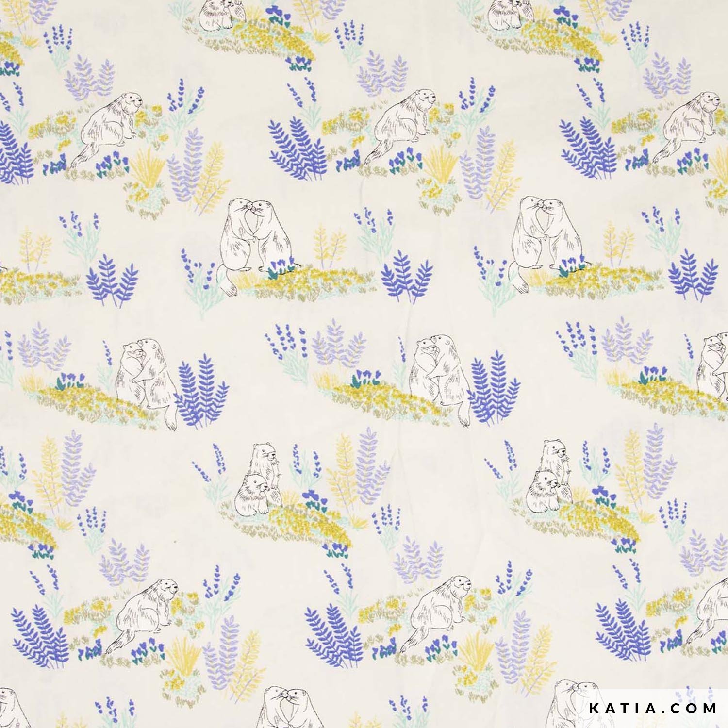 Poplin Marmot Provence cotton poplin fabric - Spring / Summer | Katia.com
