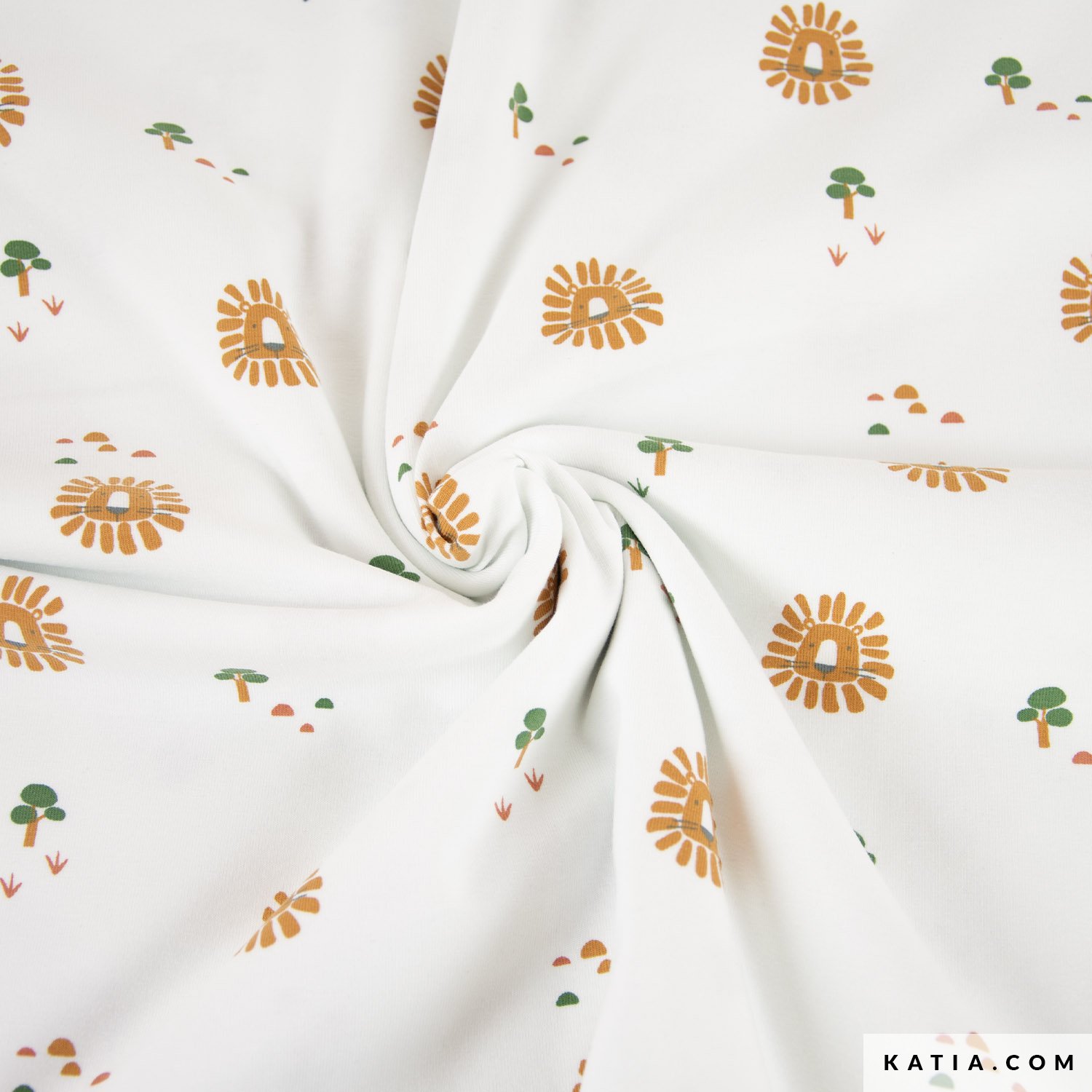 Africa Lions Jersey Knit Fabric - Spring / Summer | Katia.com