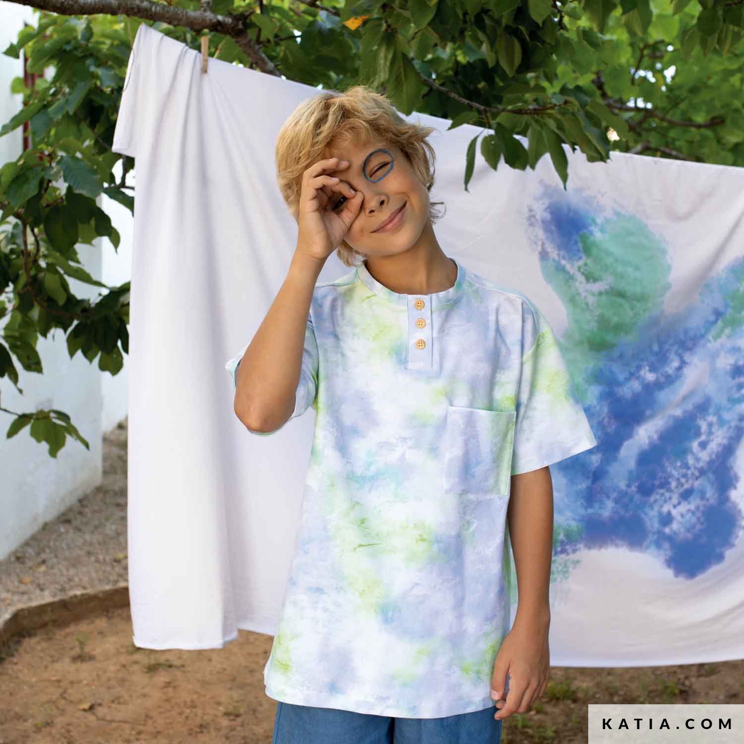 J77 - Tie Dye Green - Spring / Summer | Katia.com