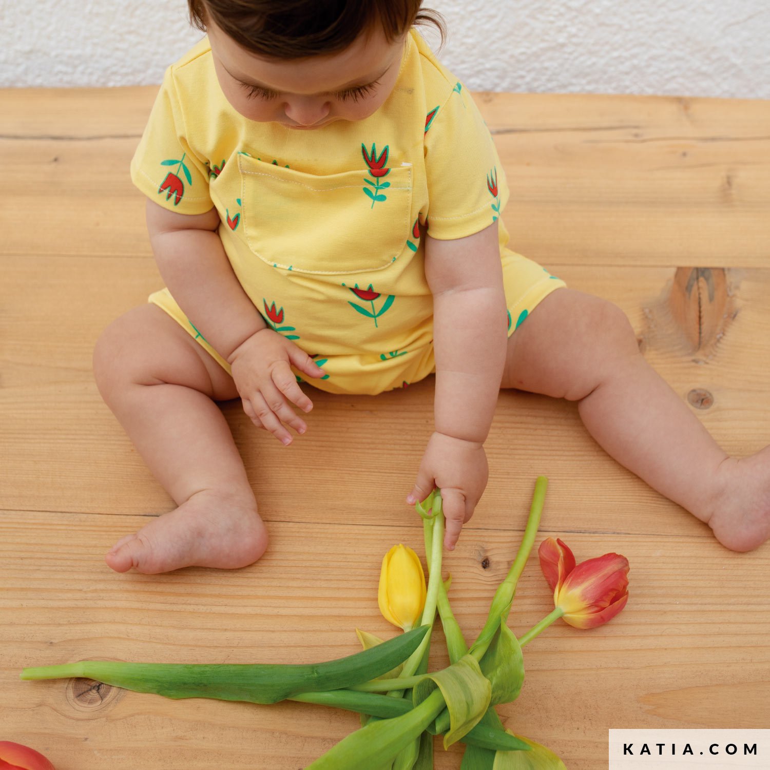 J78 - Tulips Yellow - Spring / Summer | Katia.com