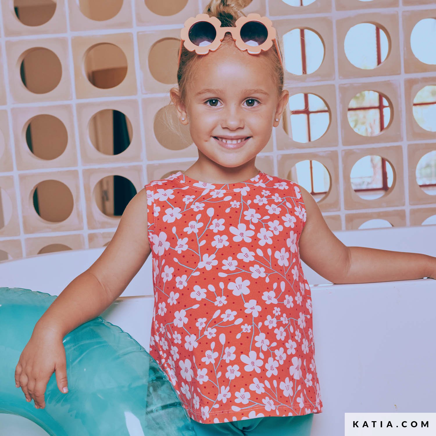 Jersey Sakura Flower tricot stof - Lente / Zomer | Katia.com