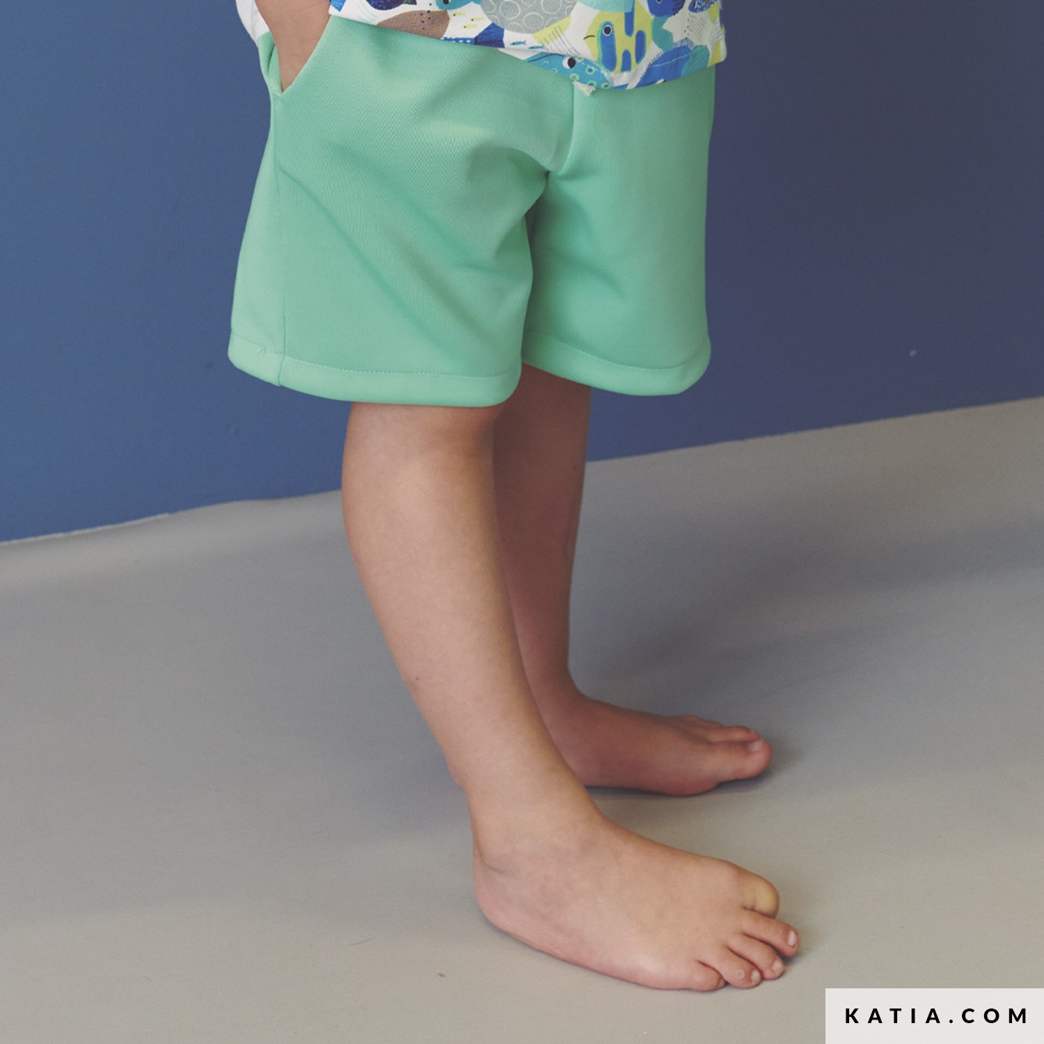 Aqua Sporty Sweat knit fabric - | Katia.com