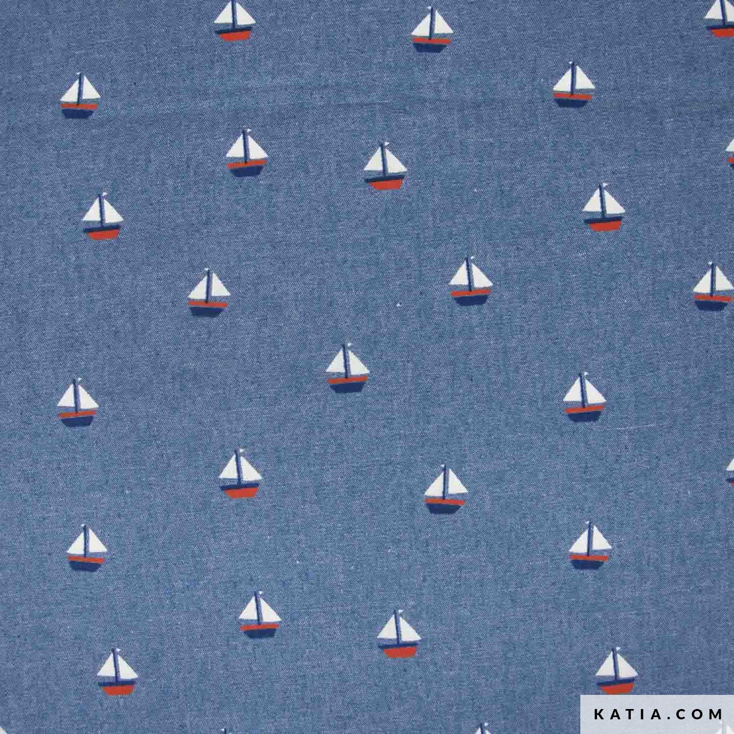 Denim Print Color Ships lightweight denim fabric - Spring / Summer ...