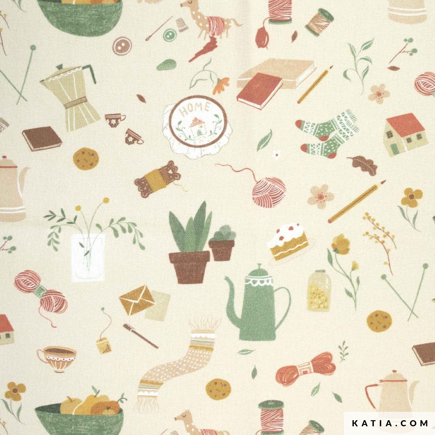 Canvas Slim Knit & Sew cotton fabric - | Katia.com