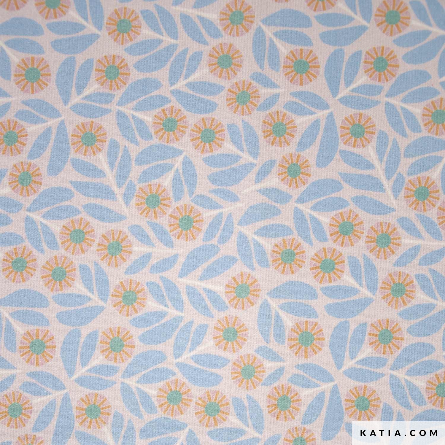 Mosaic Flowers Canvas Slim fabric - | Katia.com