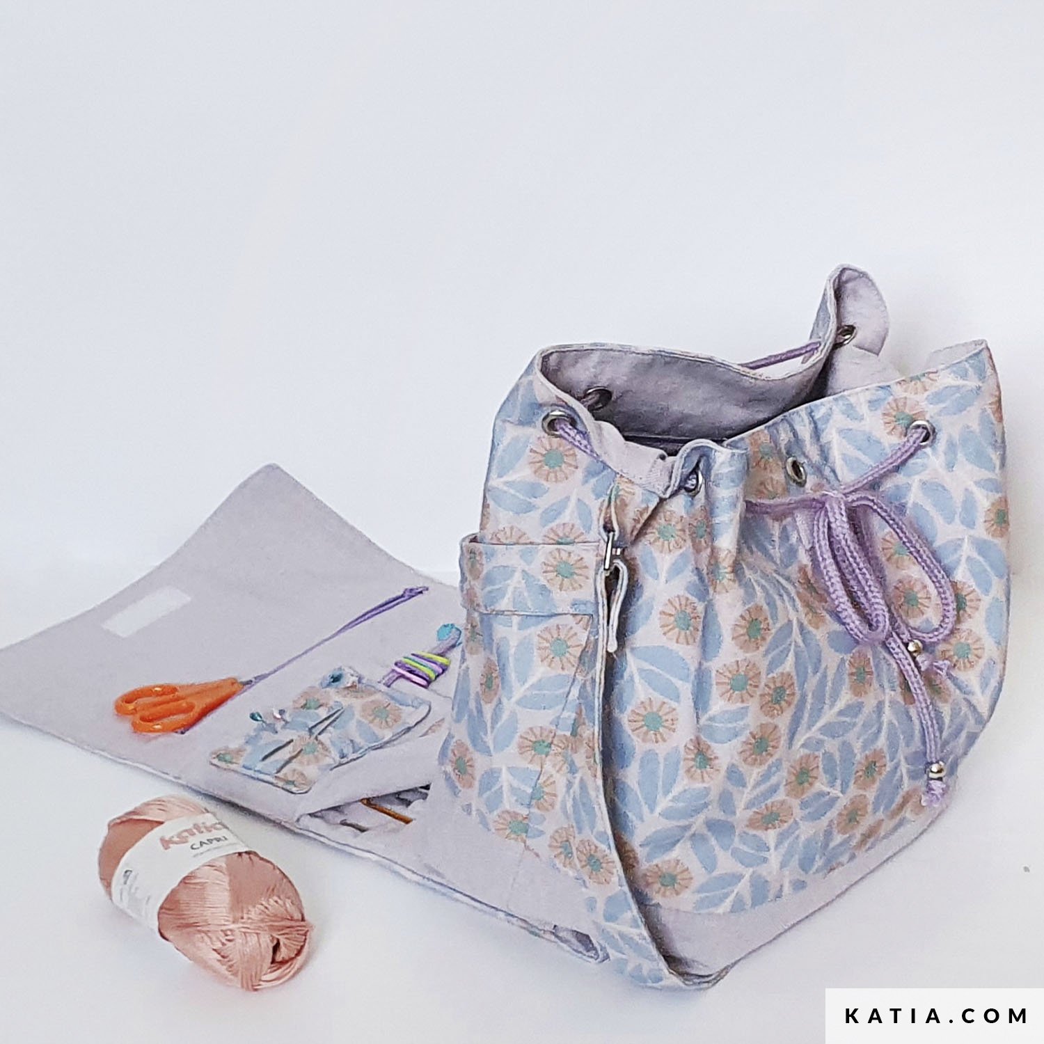 Tissu en toile Canvas Slim Mosaic Flowers - | Katia.com