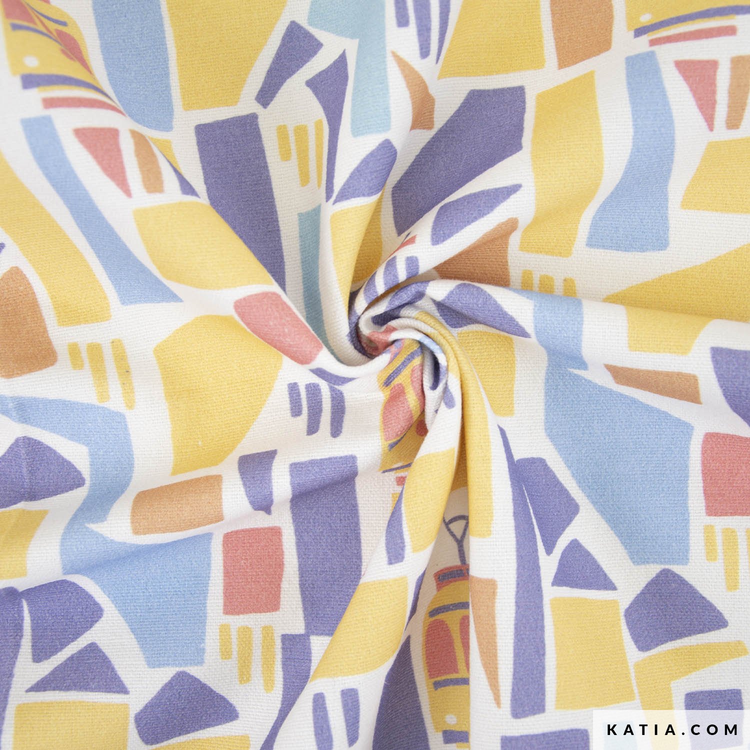 Tram Mosaic Slim Canvas fabric - | Katia.com