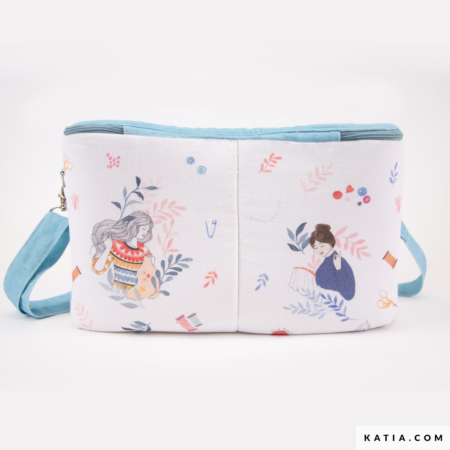 Canvas Slim fabric panel to sew a sewing box - | Katia.com