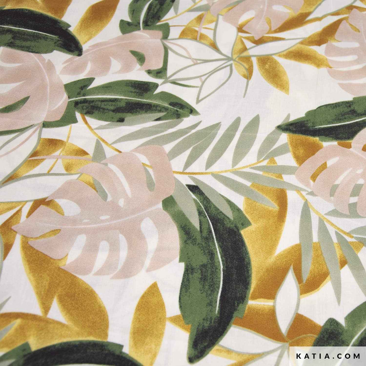 Tropical Vintage Print viscose fabric - Spring / Summer | Katia.com