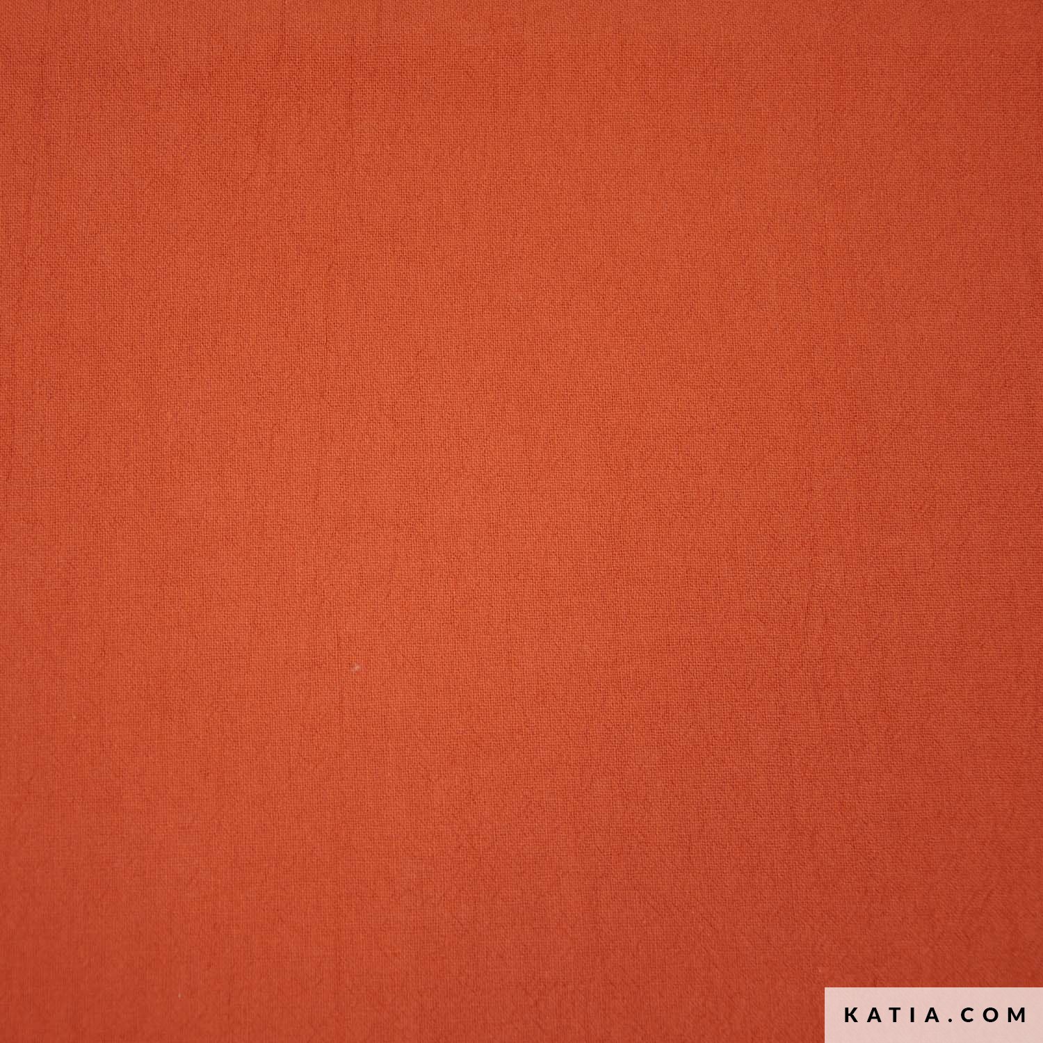 Orange rustic cotton fabric - | Katia.com
