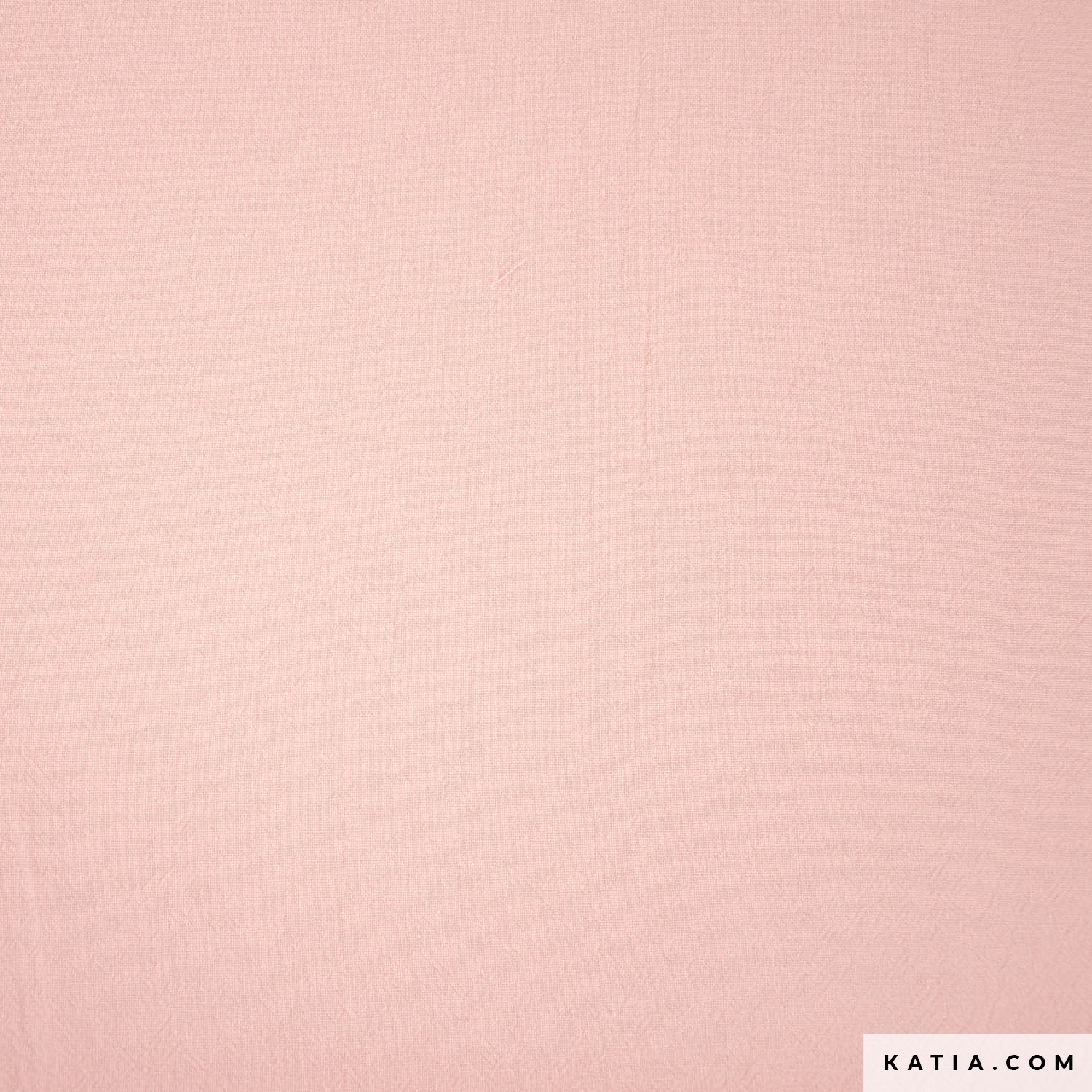Tela de algodón rústico en color rosa palo - | Katia.com