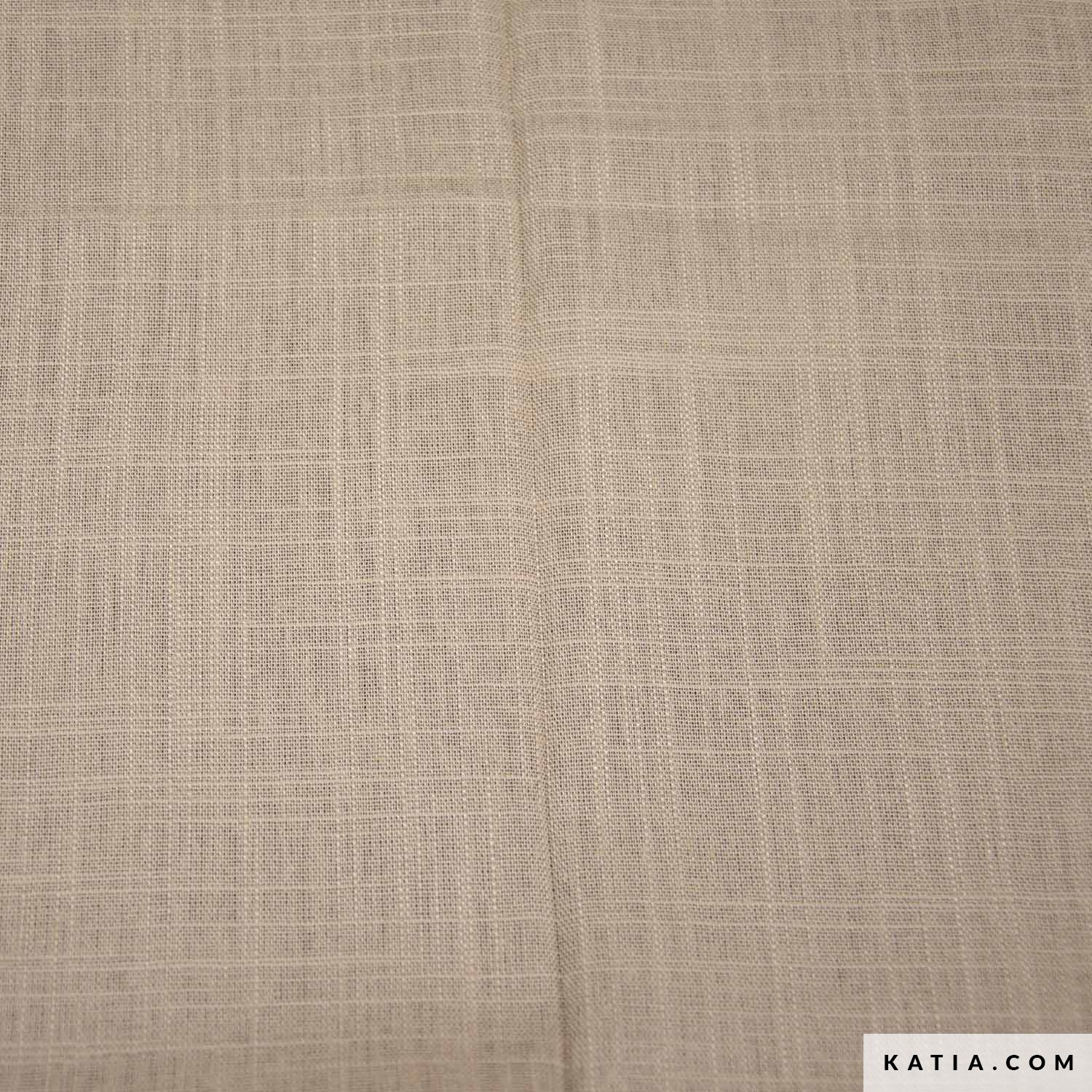 Tissu en viscose et lin Linen-Viscose Slub Camel - Printemps / Été ...