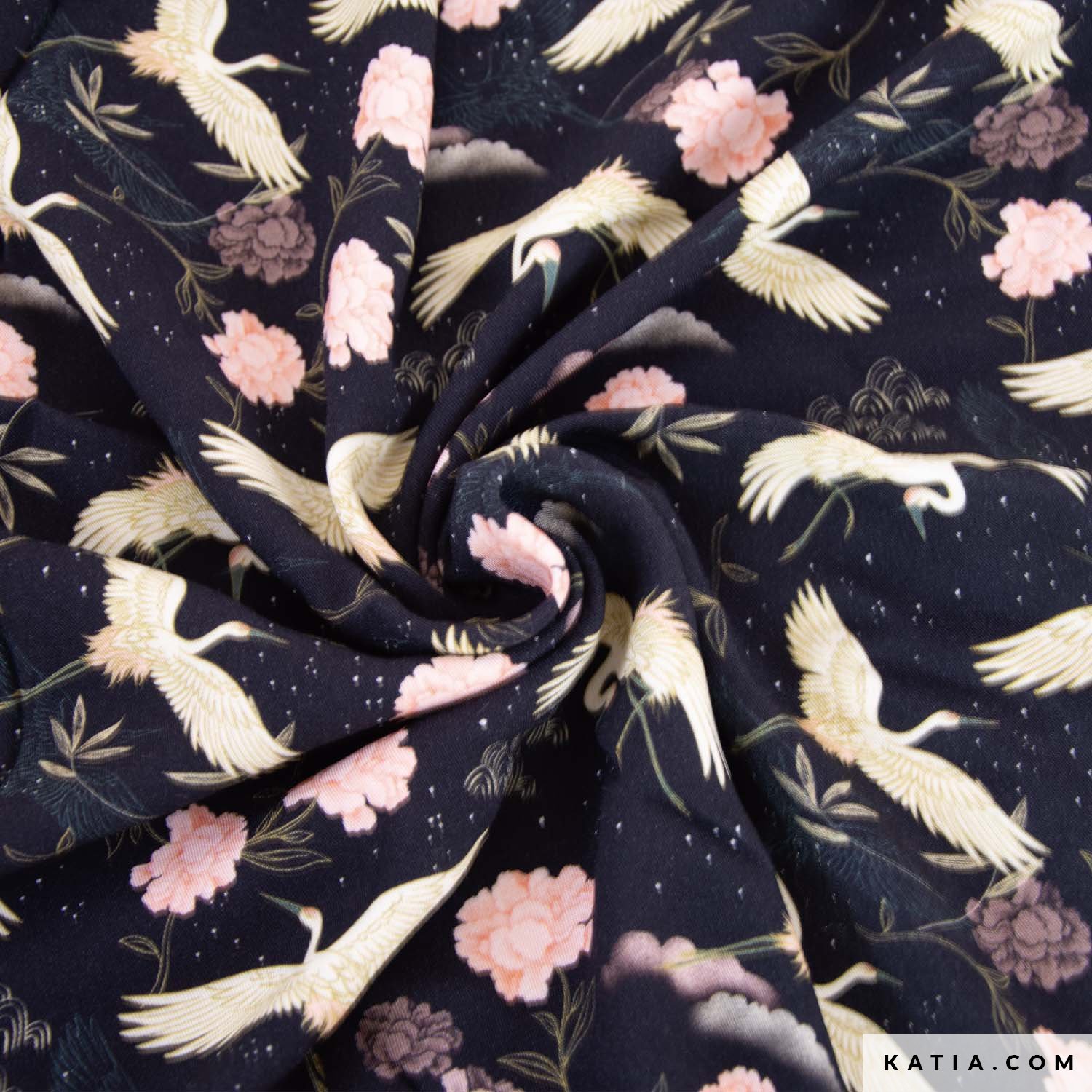 Black Heron Ecoviscose Viscose Fabric - Spring / Summer | Katia.com