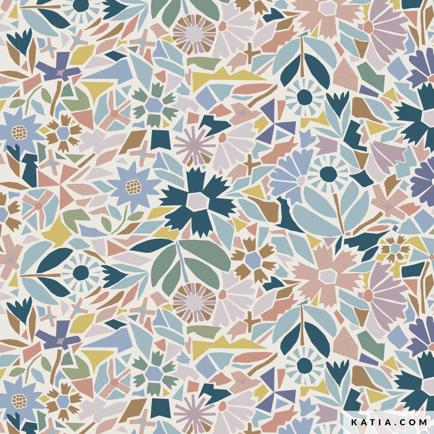Ecoviscose Mosaic Tile viscose fabric - Spring / Summer | Katia.com