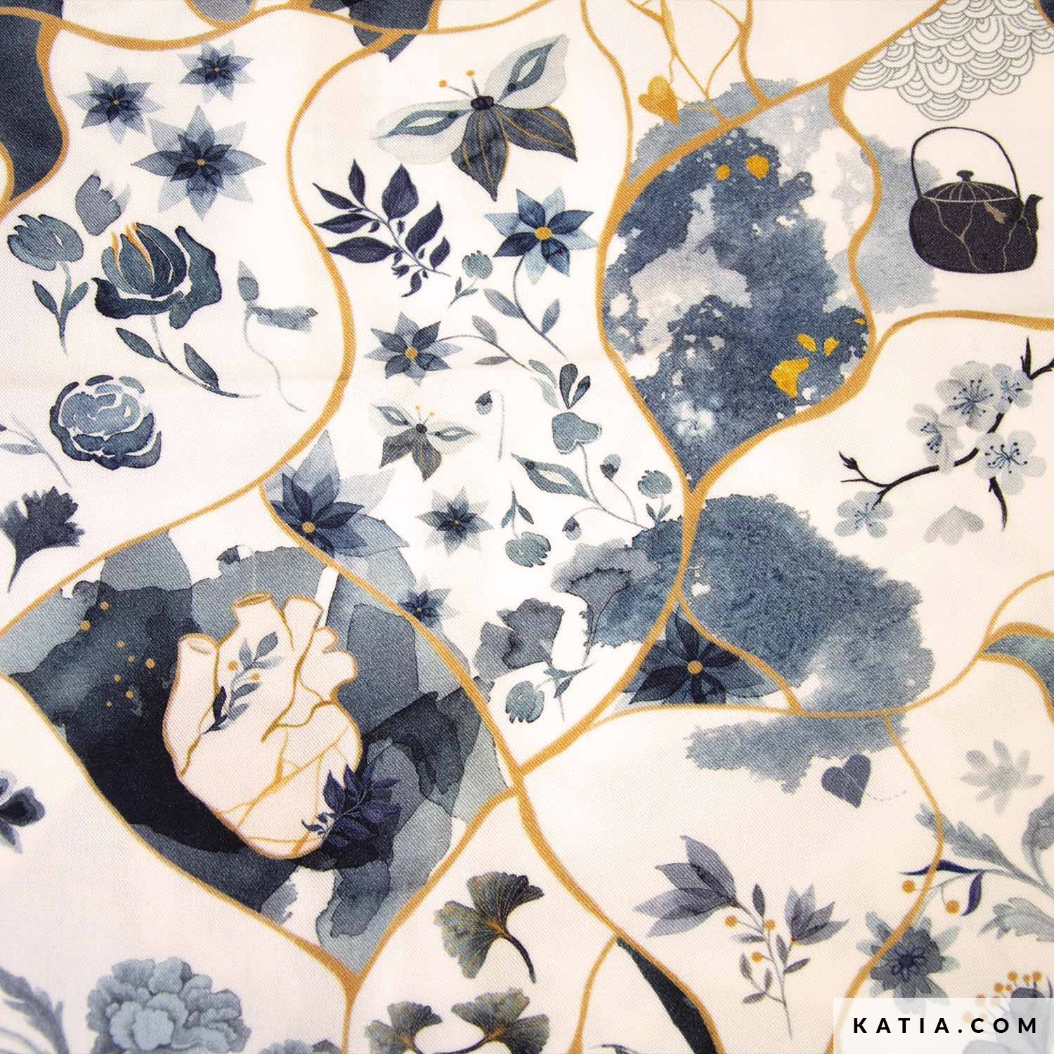 Kintsugi Ecoviscose Viscose Fabric - Spring / Summer | Katia.com