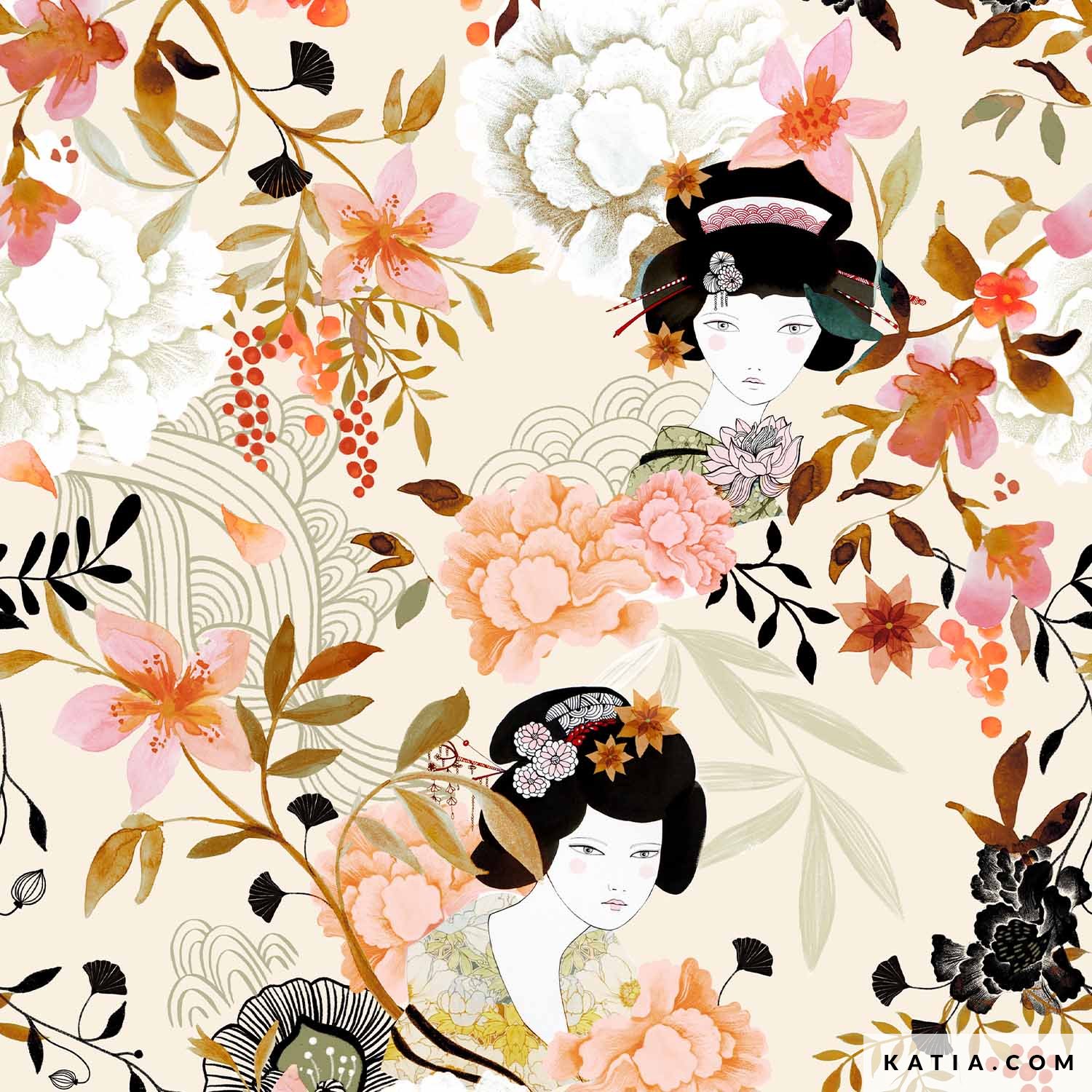 Sakura Woman Ecoviscose Viscose Fabric - Spring / Summer | Katia.com