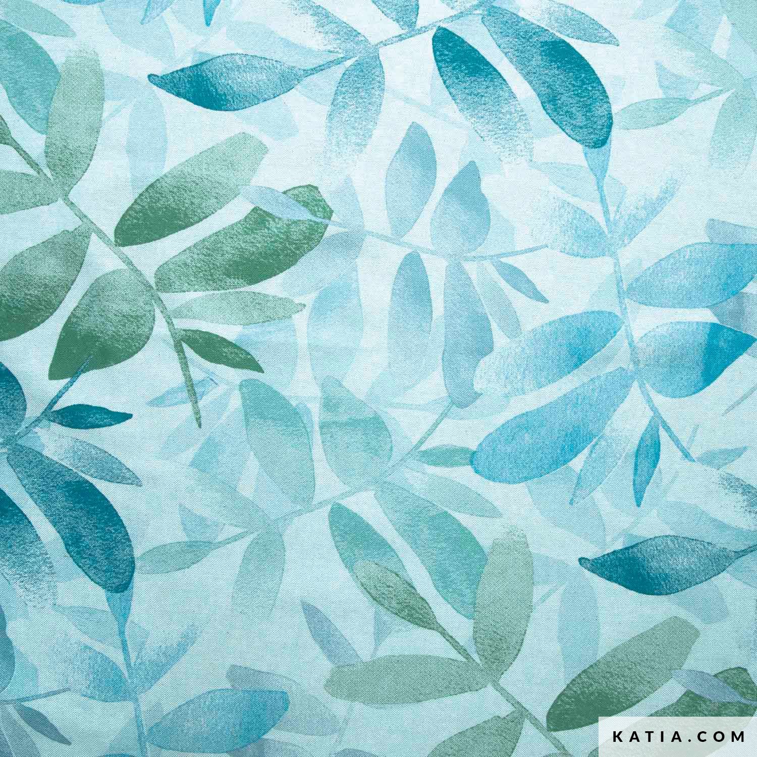 RECYCLED CANVAS PRINT SPRING LEAVES - | Katia.com