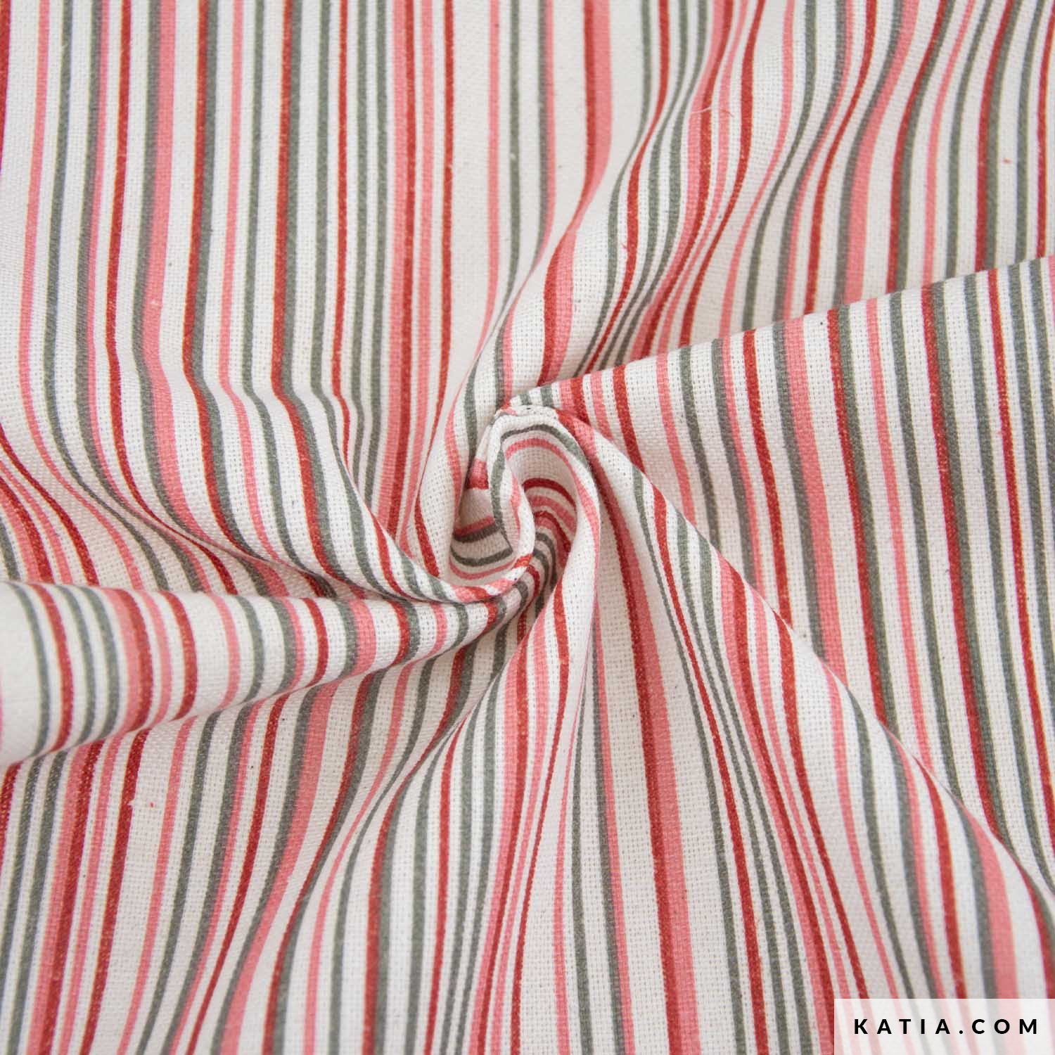 Tela de loneta Recycled Canvas Print Spring Stripes - | Katia.com