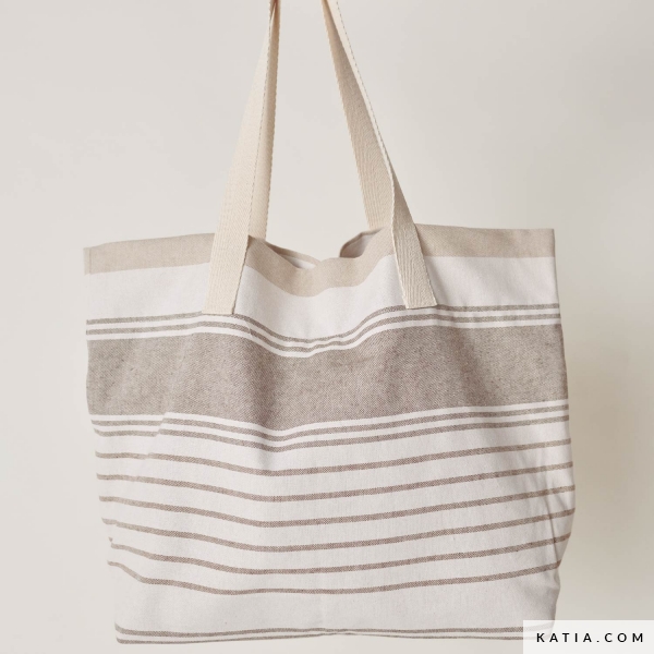 Canvas-Stoff Recycled Canvas Stripes Sunshine - | Katia.com