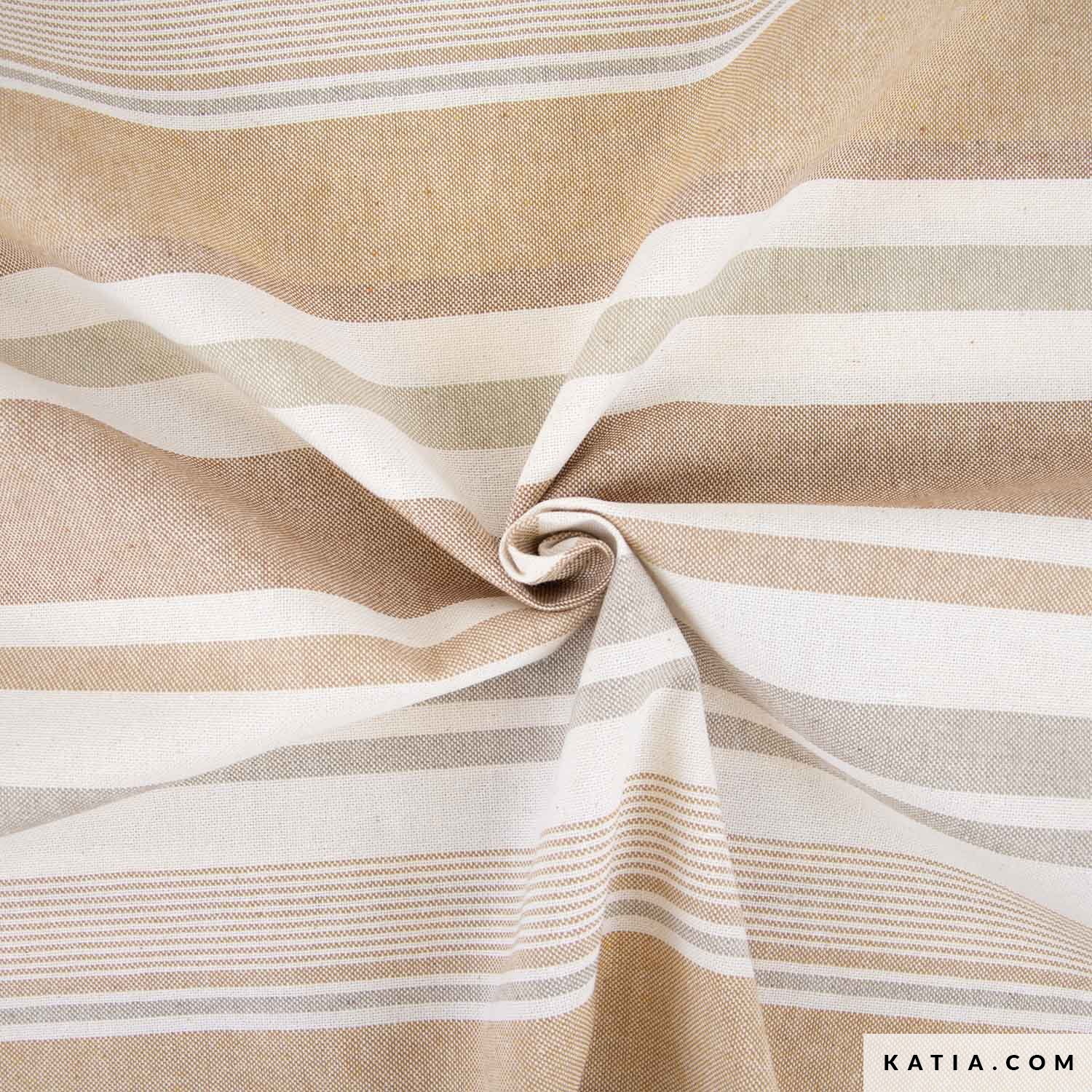 Pasty Stripes Recycled Canvas stof - | Katia.com