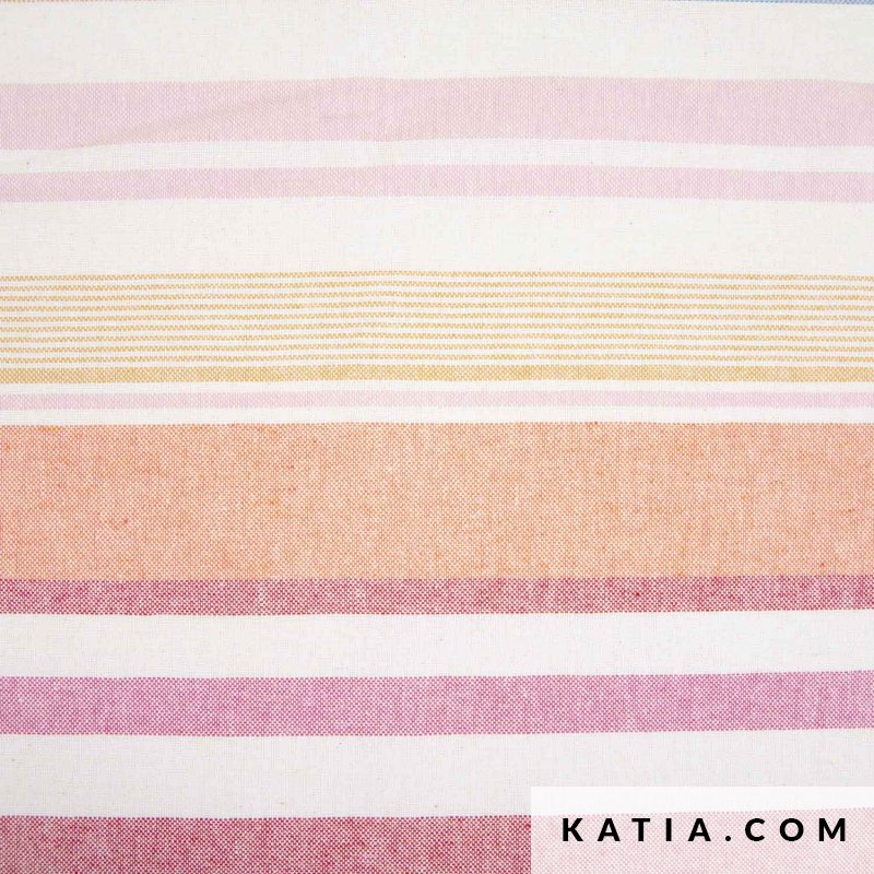 RECYCLED CANVAS STRIPES LINEN - | Katia.com