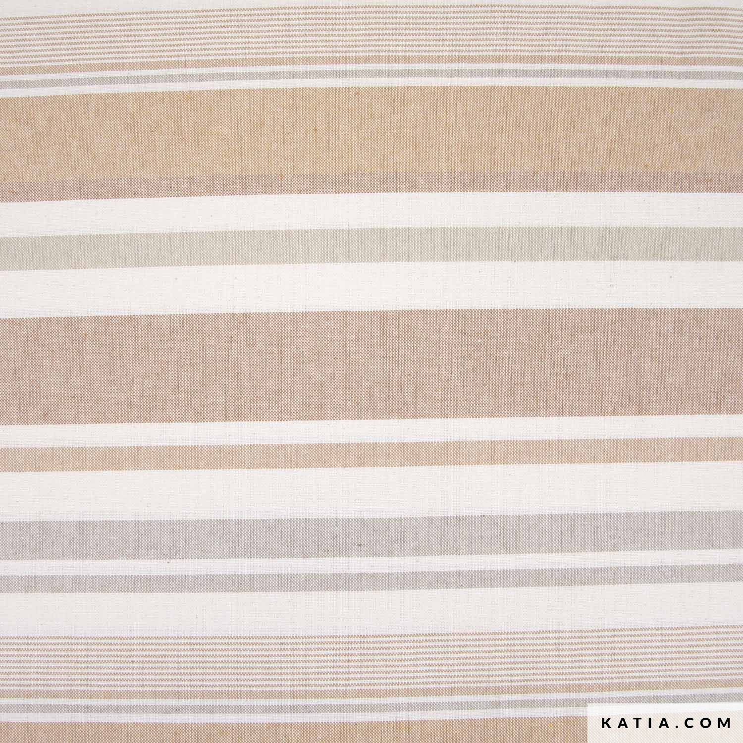 RECYCLED CANVAS STRIPES LINEN - | Katia.com