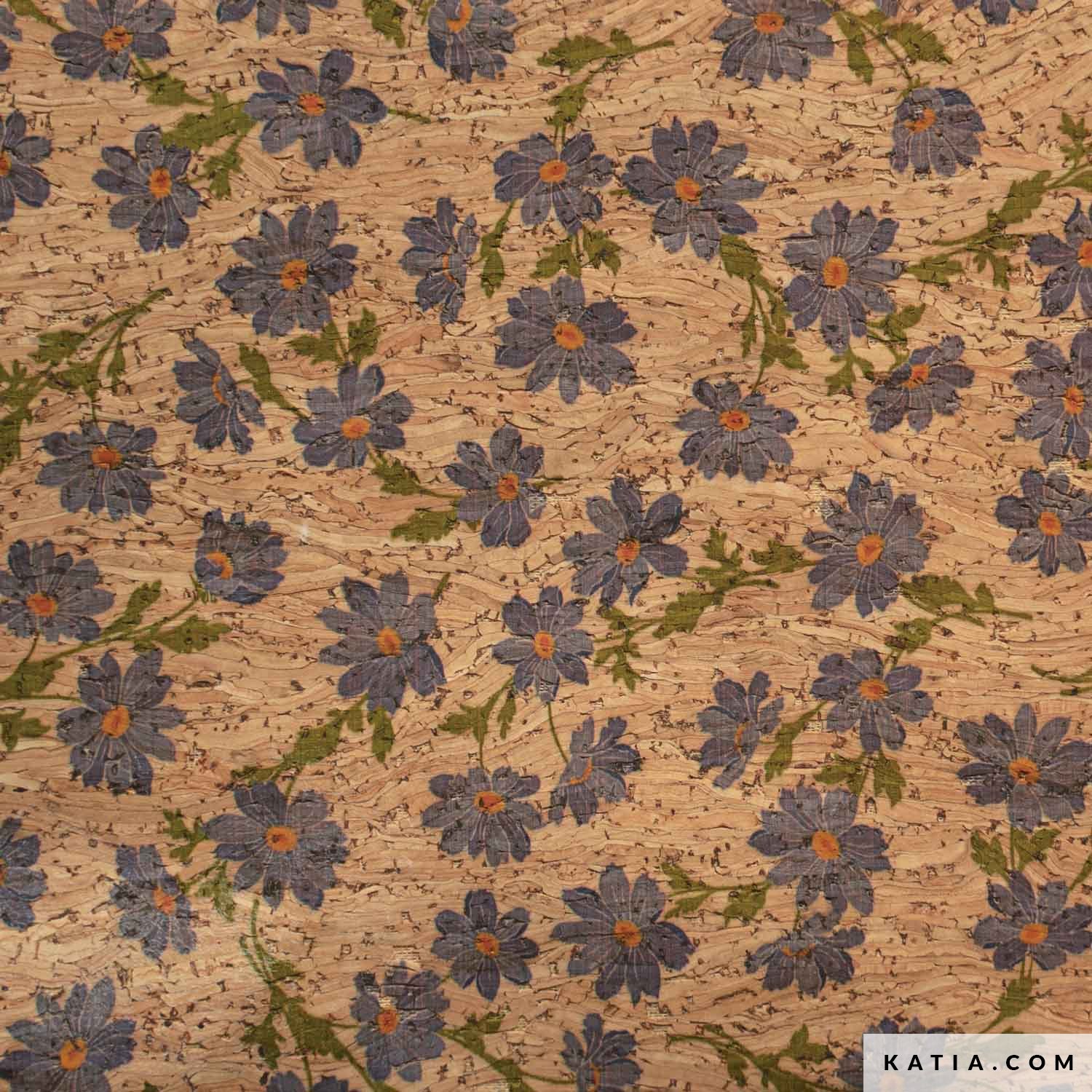 Cork Print Marguerites - | Katia.com