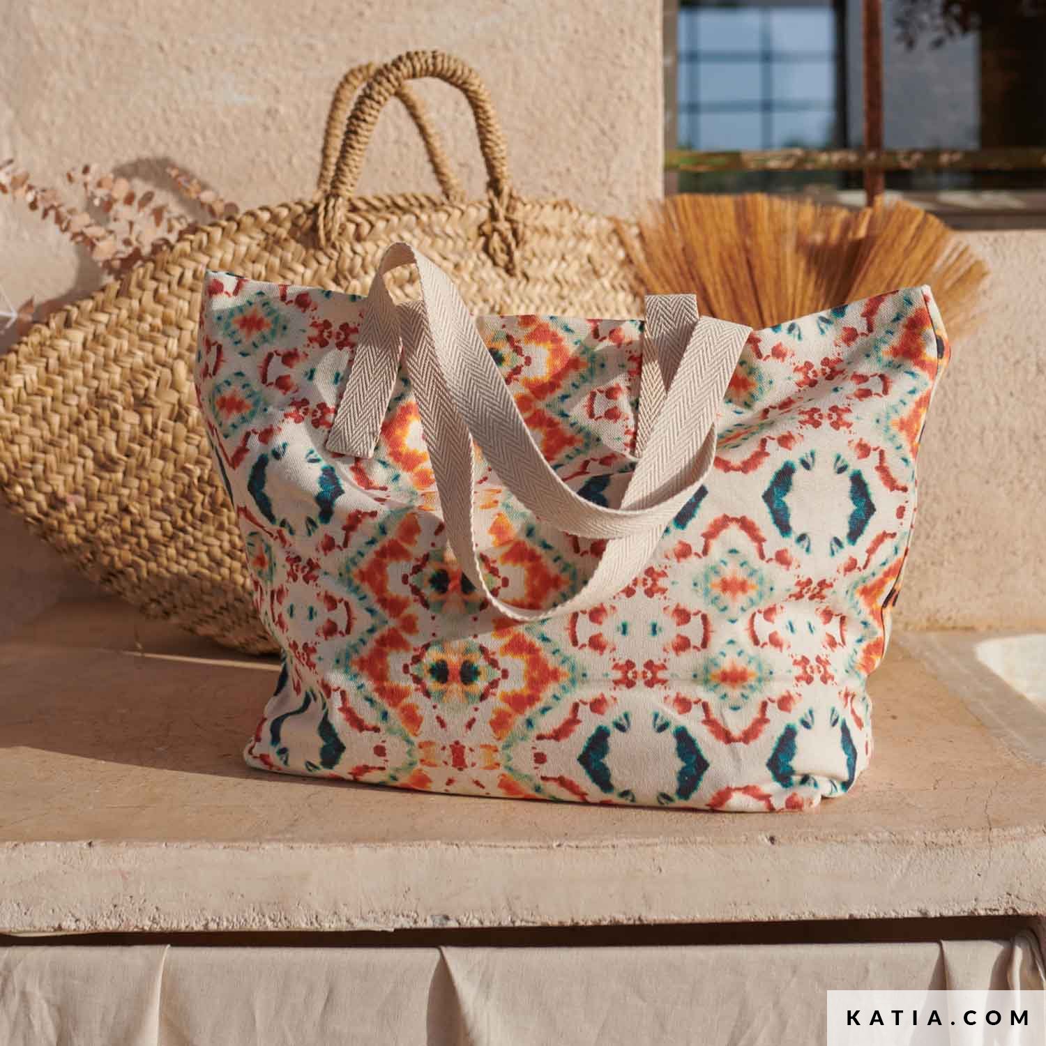 Canvas-Stoff Recycled Canvas Light Power Color Battik - Frühjahr ...