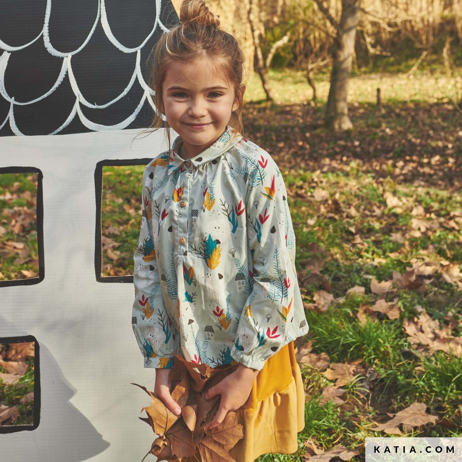 Dalmata Wolf cotton poplin fabric - Autumn / Winter | Katia.com