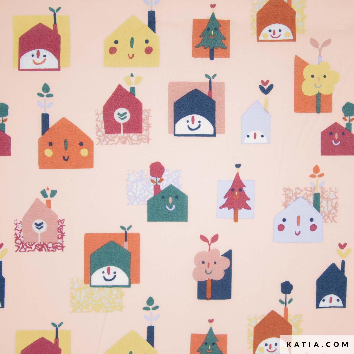 Home Emotions Poplin cotton fabric - Autumn / Winter | Katia.com