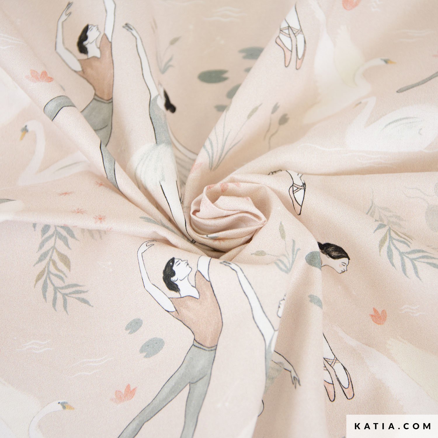 Swan Dance Ballet cotton poplin fabric - Autumn / Winter | Katia.com