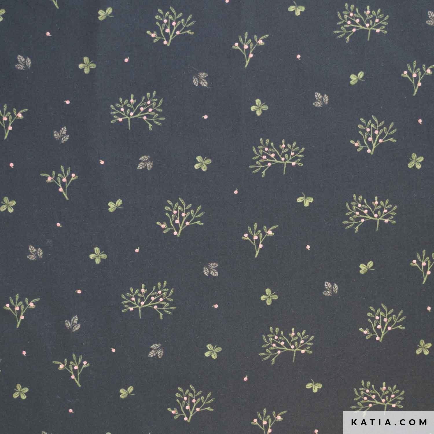 Tela popelín de algodón Poplin Rabbit Leaves - Otoño / Invierno | Katia.com
