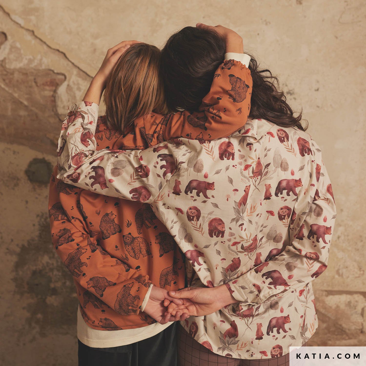 Tissu popeline de Coton Bear Country Dance - Automne / Hiver | Katia.com