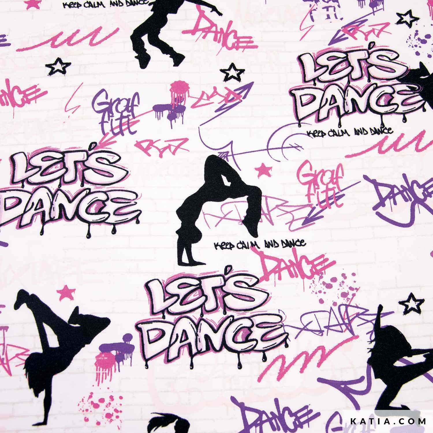 Tela de punto camiseta Jersey Let’s dance - Otoño / Invierno | Katia.com