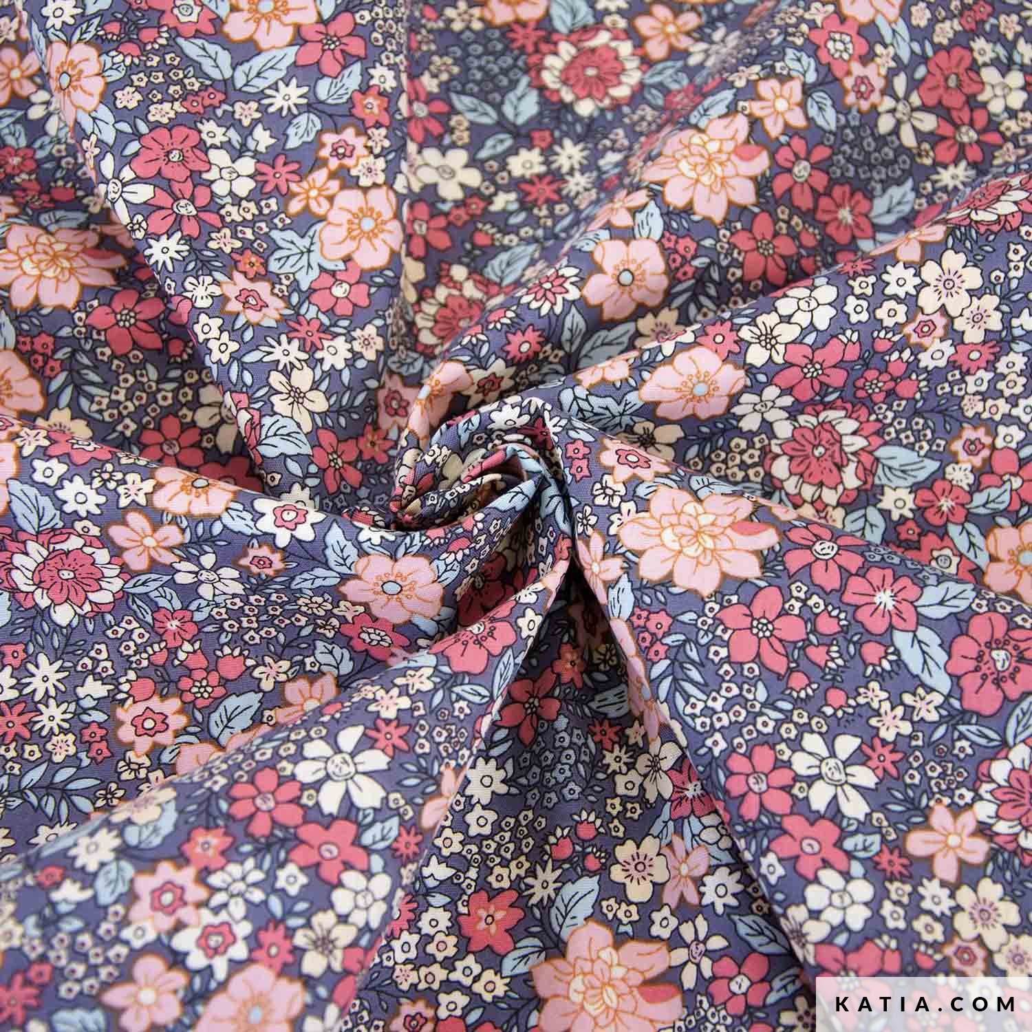 Pink Orchid light poplin fabric - Autumn / Winter | Katia.com