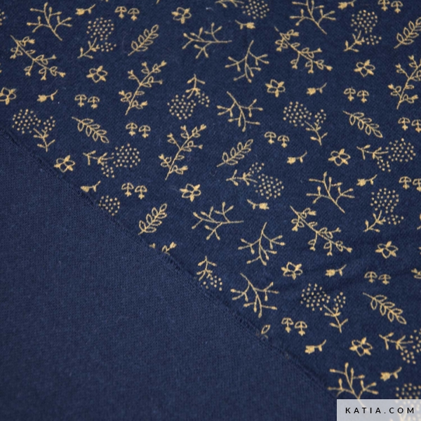 Floral cotton flannel fabric - Autumn / Winter | Katia.com