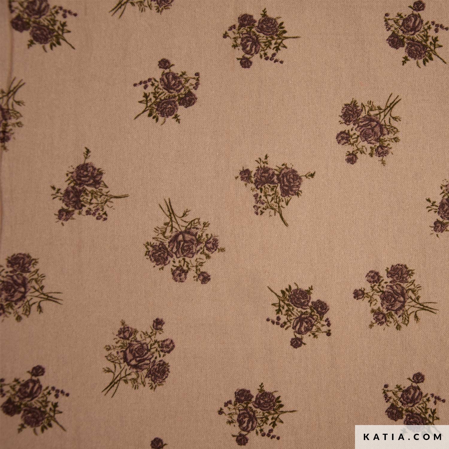 Flowers Rights cotton flannel fabric - Autumn / Winter | Katia.com
