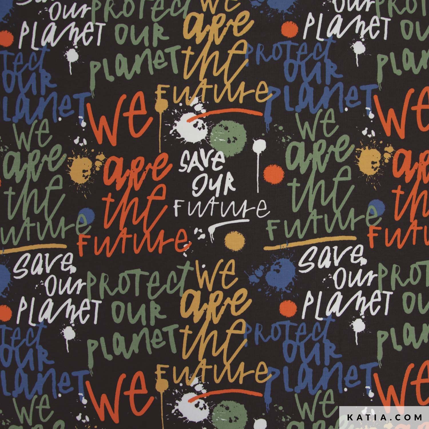 Graffiti Textures Sweat winter fleece fabric - Autumn / Winter | Katia.com