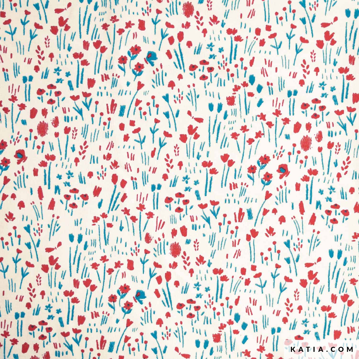 Paint Flowers Sweat fabric - Autumn / Winter | Katia.com