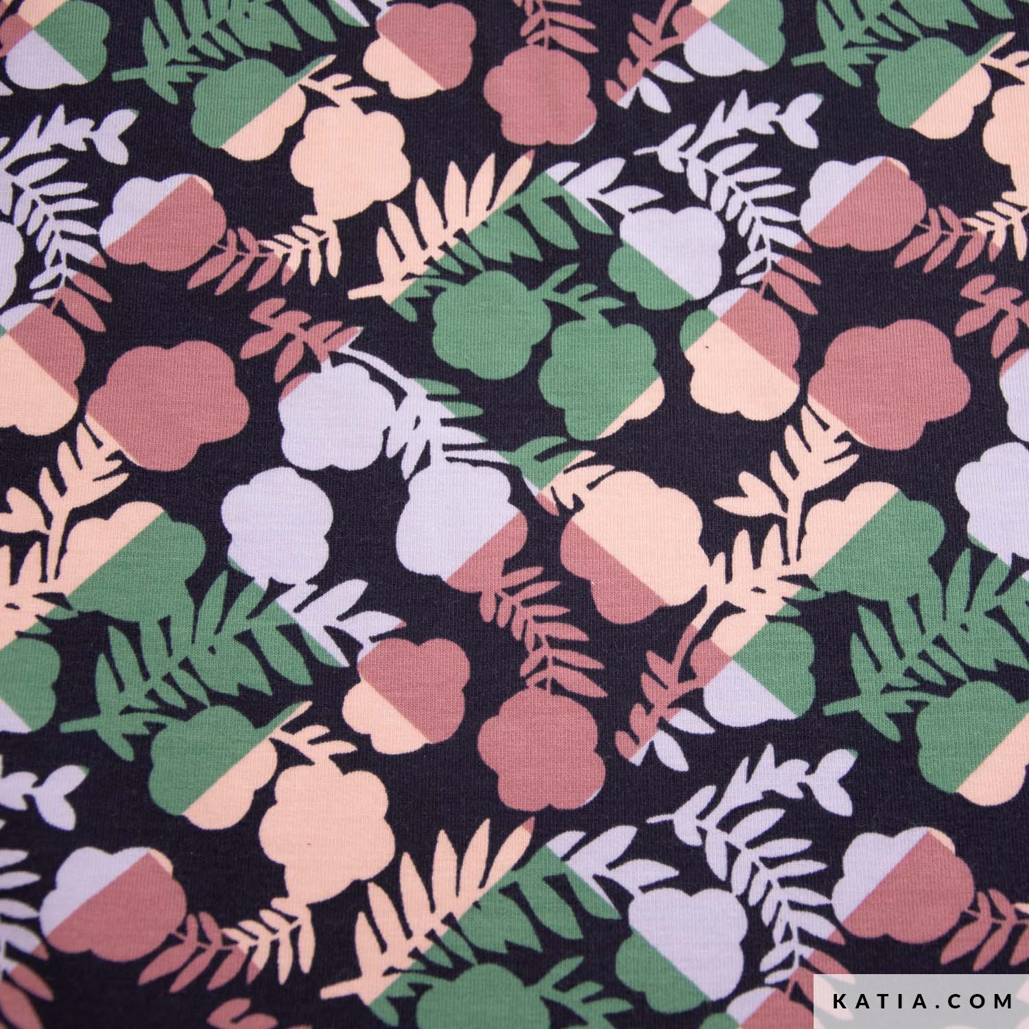 Tissu pour sweatshirt Sweat Home Flowers - Automne / Hiver | Katia.com