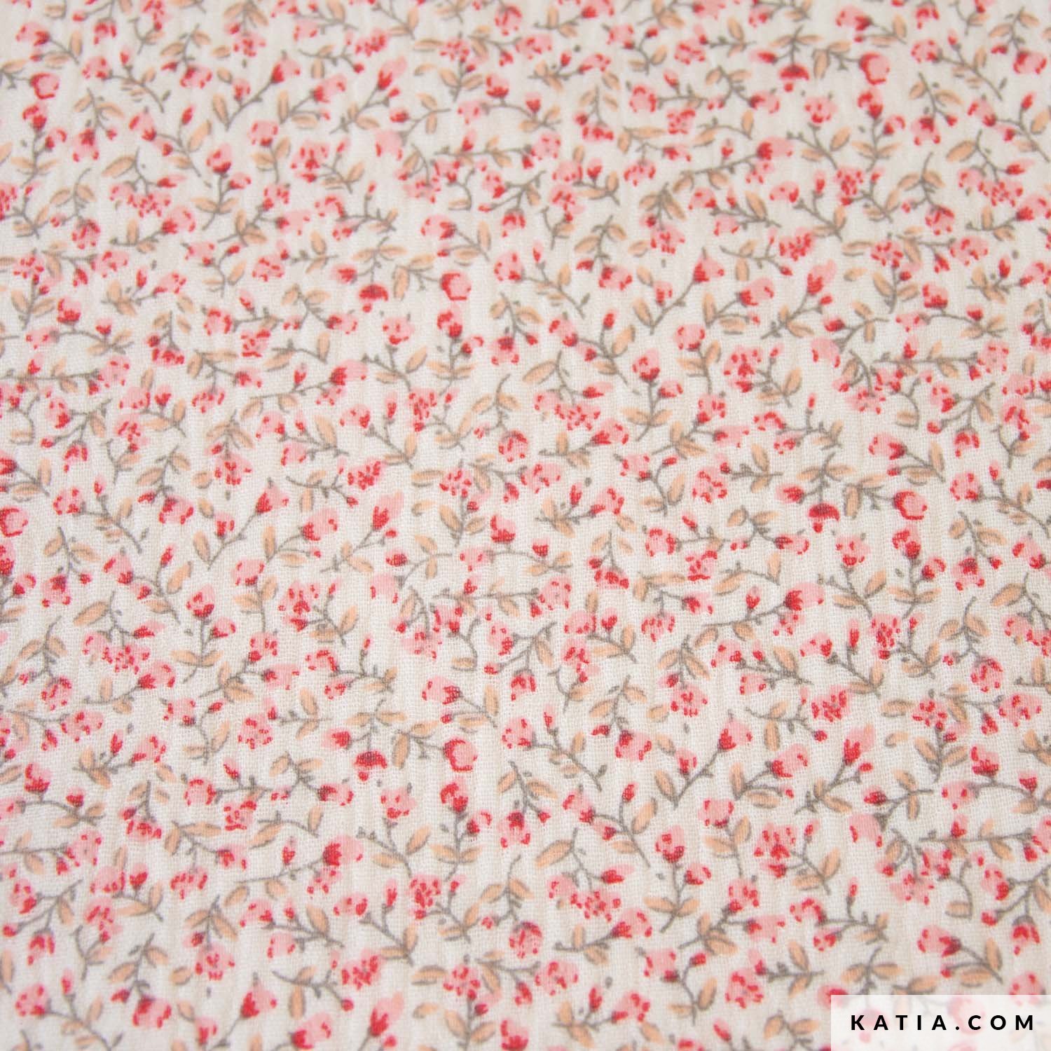 Mussola in cotone Country Flowers - | Katia.com