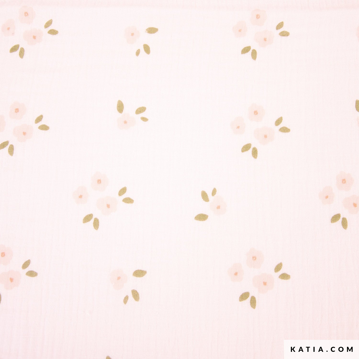 Swan Dance Flowers cotton muslin fabric - | Katia.com