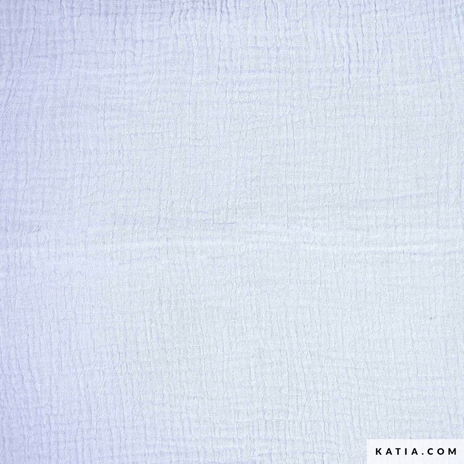 Mousseline Solid Baby Blue muslin fabric - Autumn / Winter | Katia.com