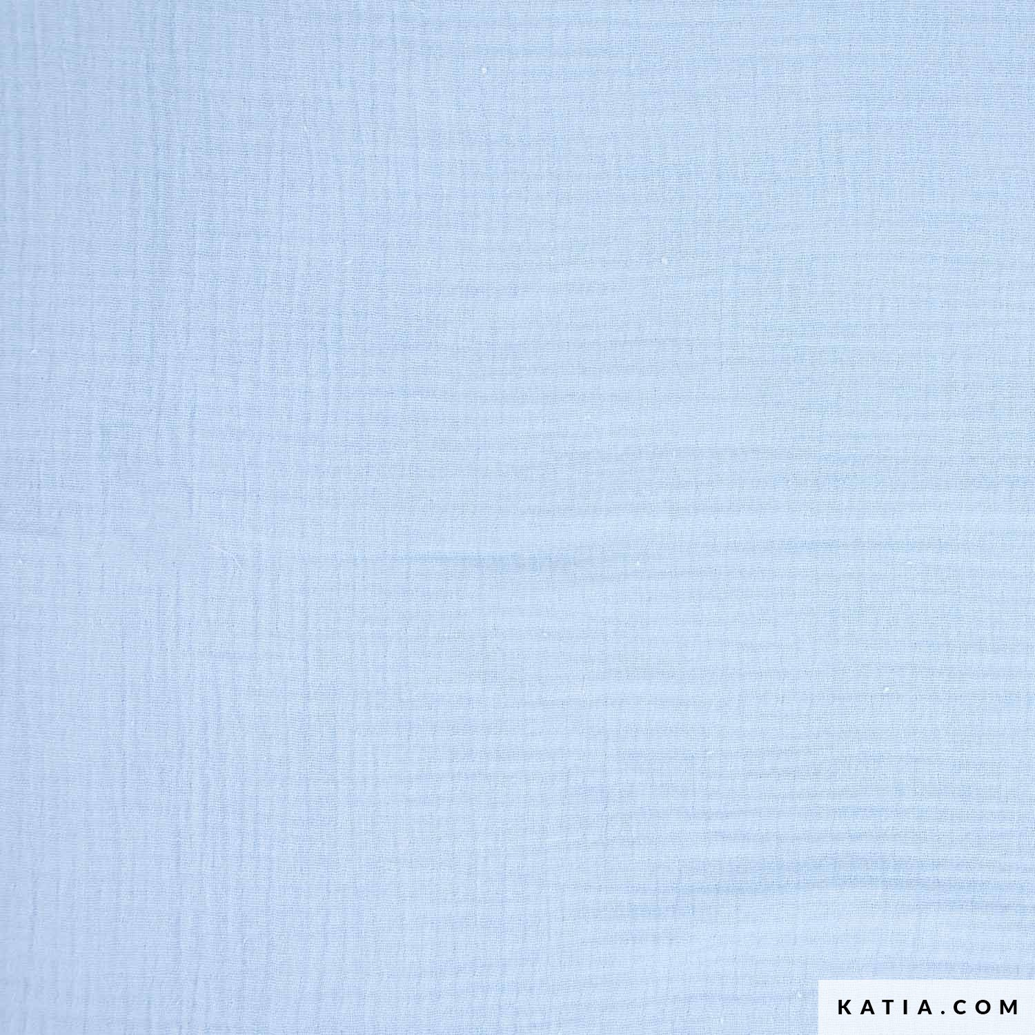 Musselin-Stoff Mousseline Solid Corydalis Blue - Herbst / Winter | Katia.com