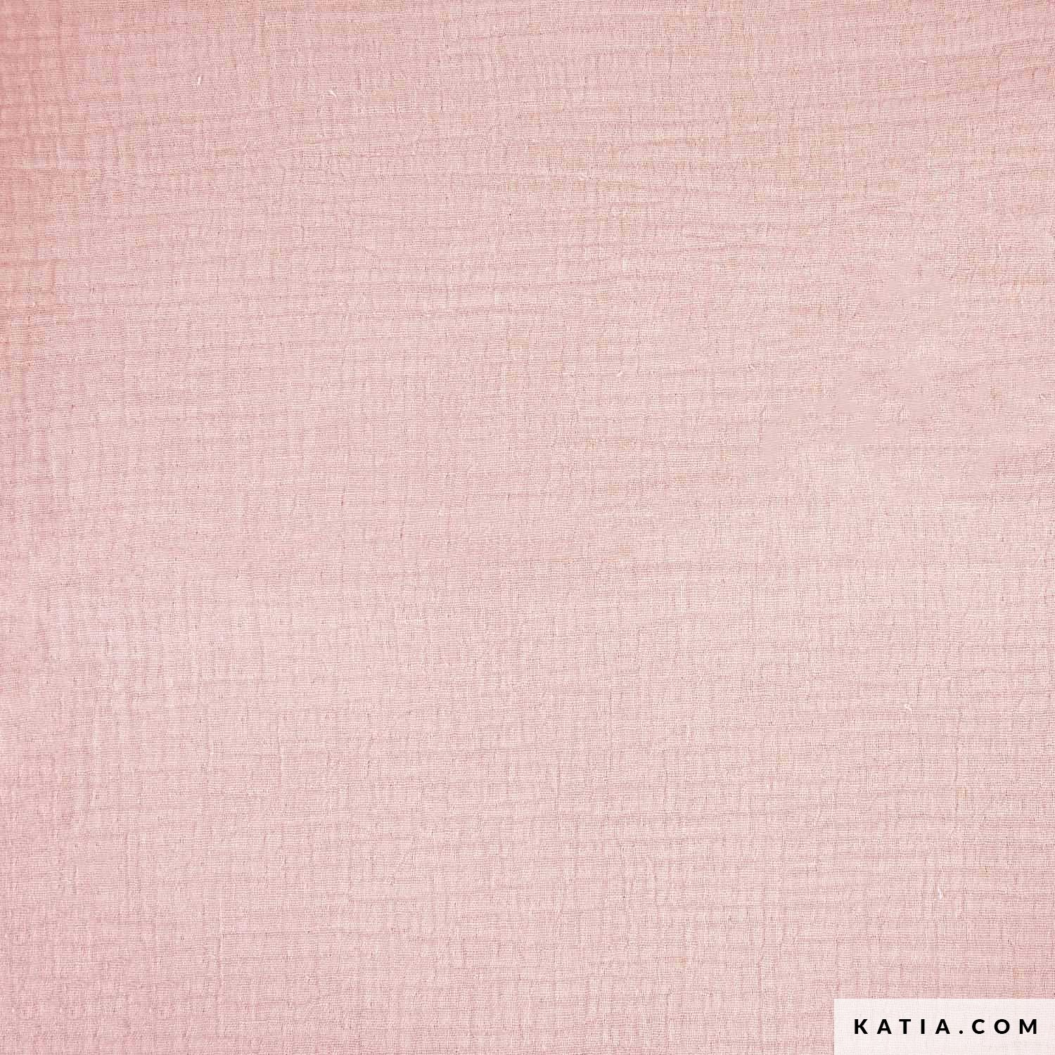 Musselin-Stoff Mousseline Solid Soft Pink - Herbst / Winter | Katia.com