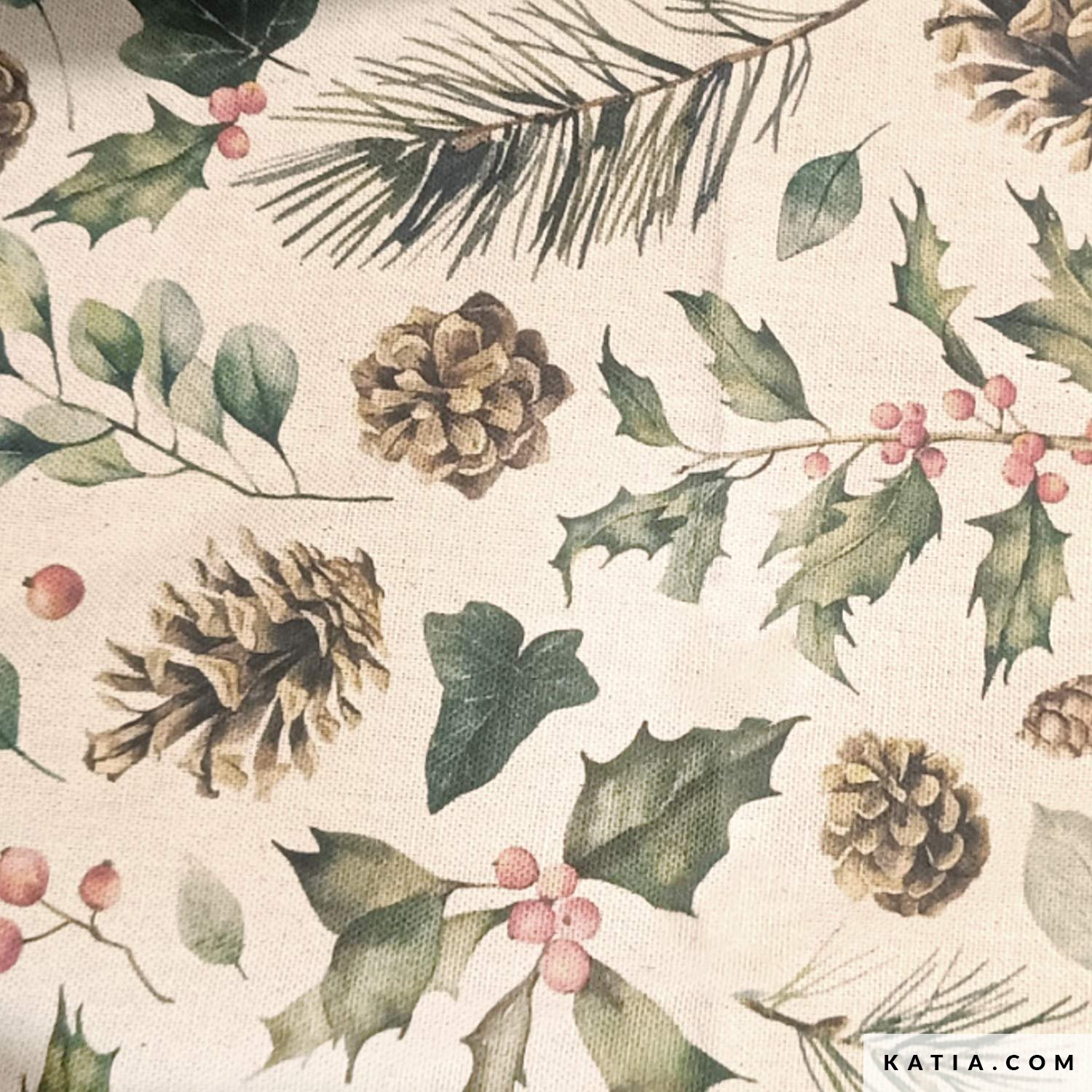 Tissu en toile recyclée Xmas Time - | Katia.com